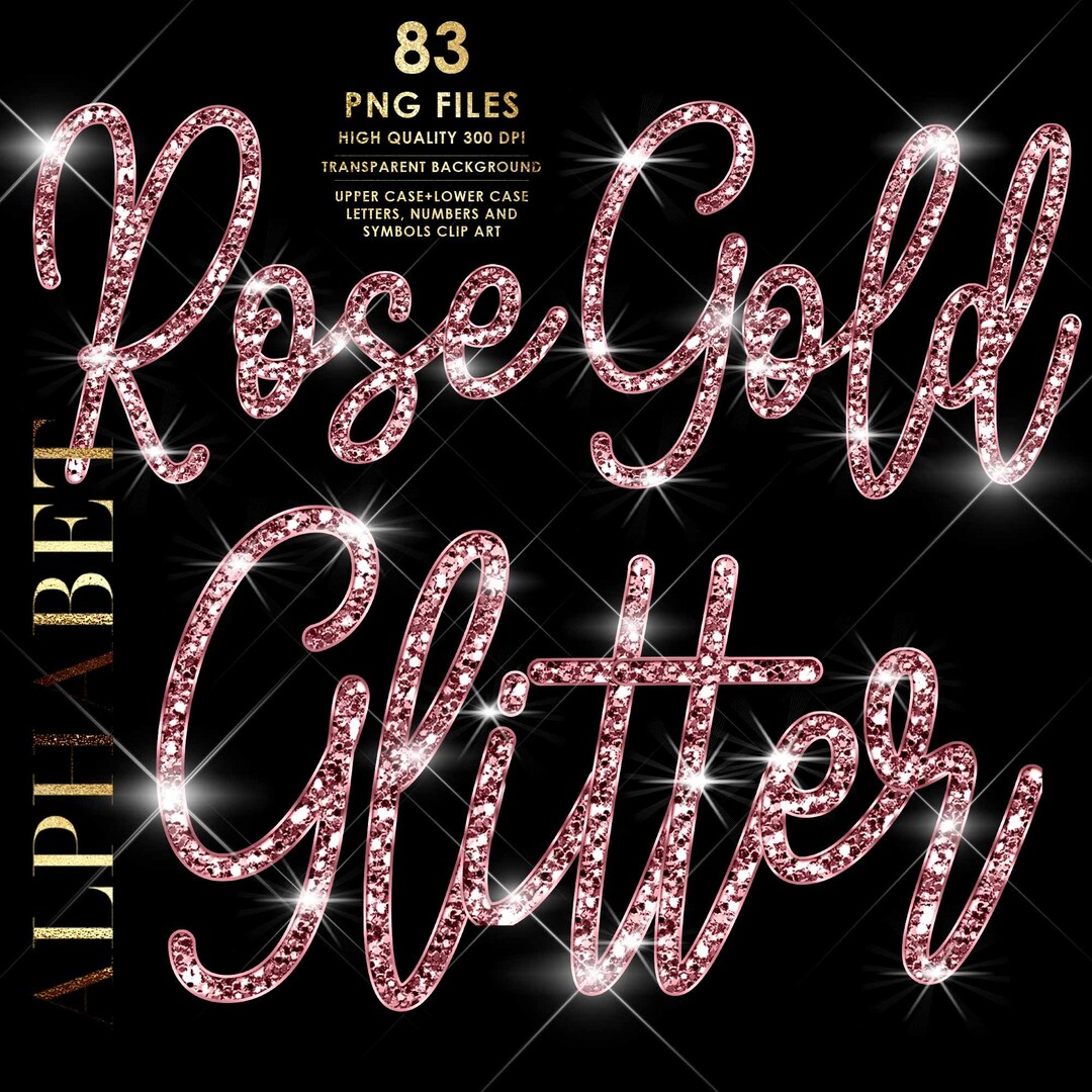 Rose Gold Alphabet Png Clipart, Cursive Doodle Letters Png, Script ...