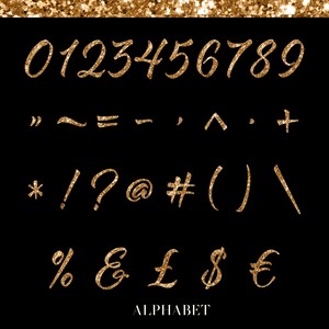 Glitter Gold Alphabet Png Clipart, Diamond Letters PNG, High Shine ...