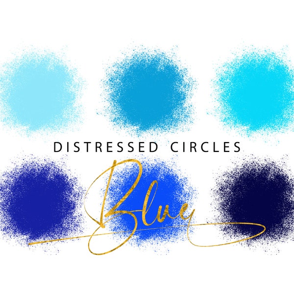 Distressed Blue - Etsy