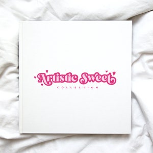 Pink Retro Logo, Premade Logo Design, Beauty Logo, Boho Logo, Minimal ...