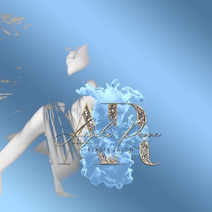 Blue Beauty Logo. Cosmetic Logo, Boutique Logo, Brow Logo, Premade Logo ...