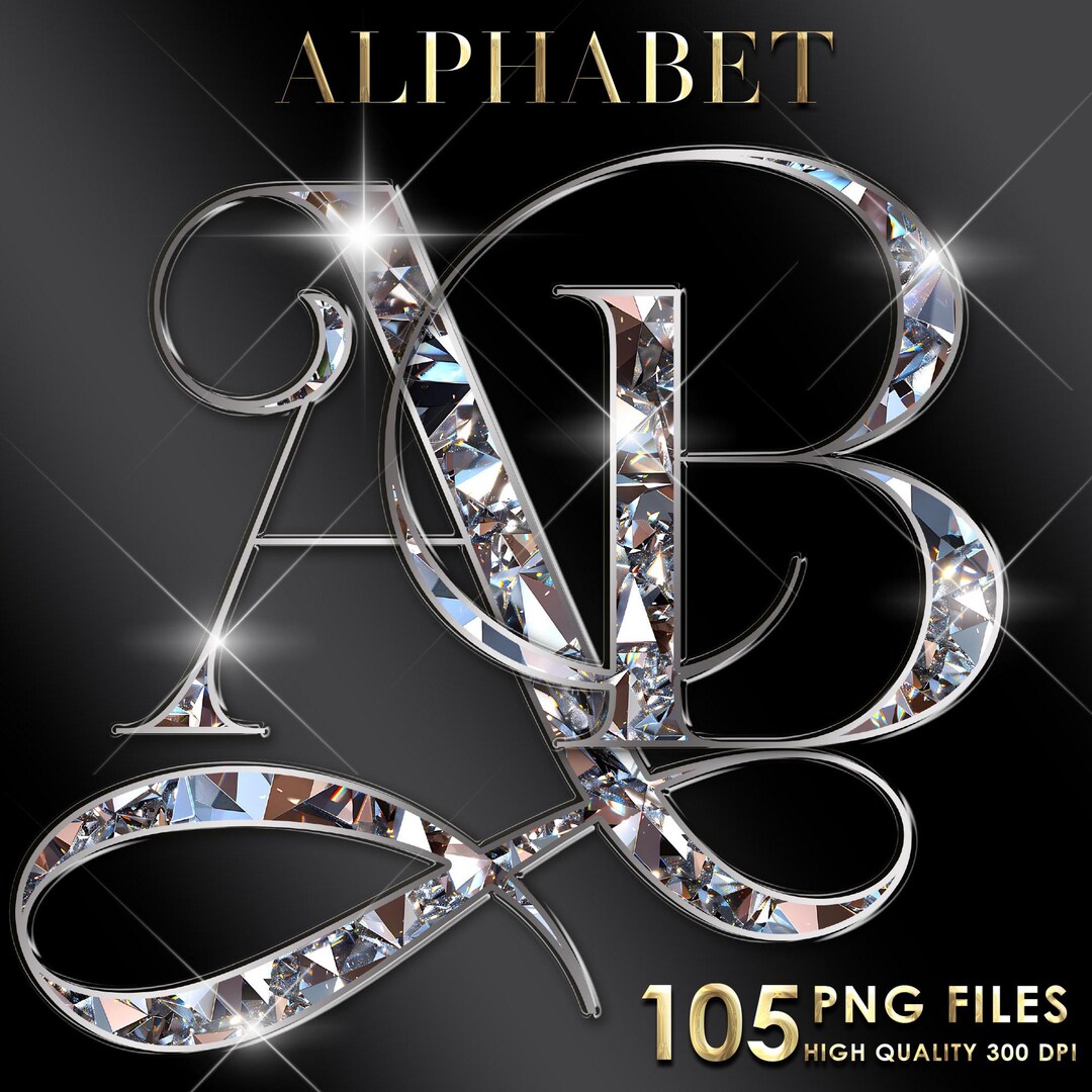 Diamond Alphabet PNG Clipart, Glitter Alphabet PNG, Glam Letters Png ...