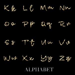 Liquid Gold Chrome Letters Png Clip Art, Gold Chrome Alphabet, Gold ...