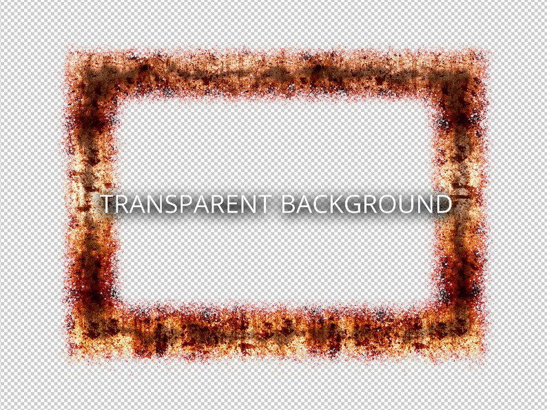 Distressed Rusty Metal Frame Png, Splatter Frame, Rustic Background ...