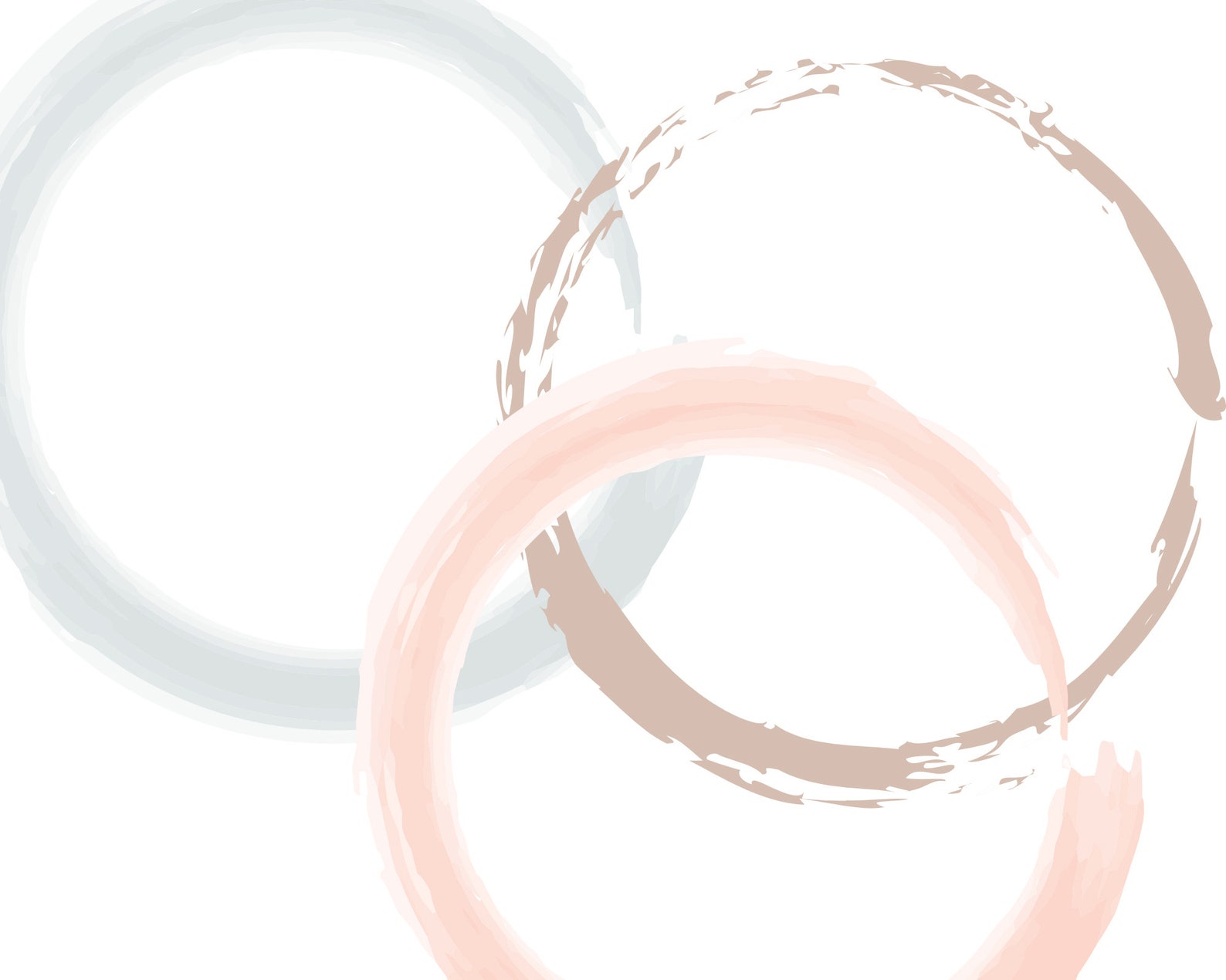 Pastel Circles Clipart Watercolor Circle Frame Logo - Etsy