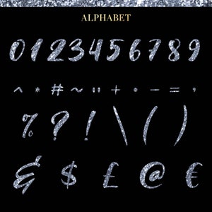 Glitter Silver Alphabet Png Clipart, Silver Foil Letters, Silver ...