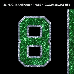 Glitter Sport Alphabet Png Clip Art, Green Glitter Letters Png ...