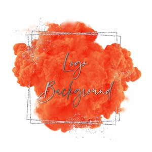 Orange Logo Background Png, Orange Brush Stroke Png, Square Frame Png ...