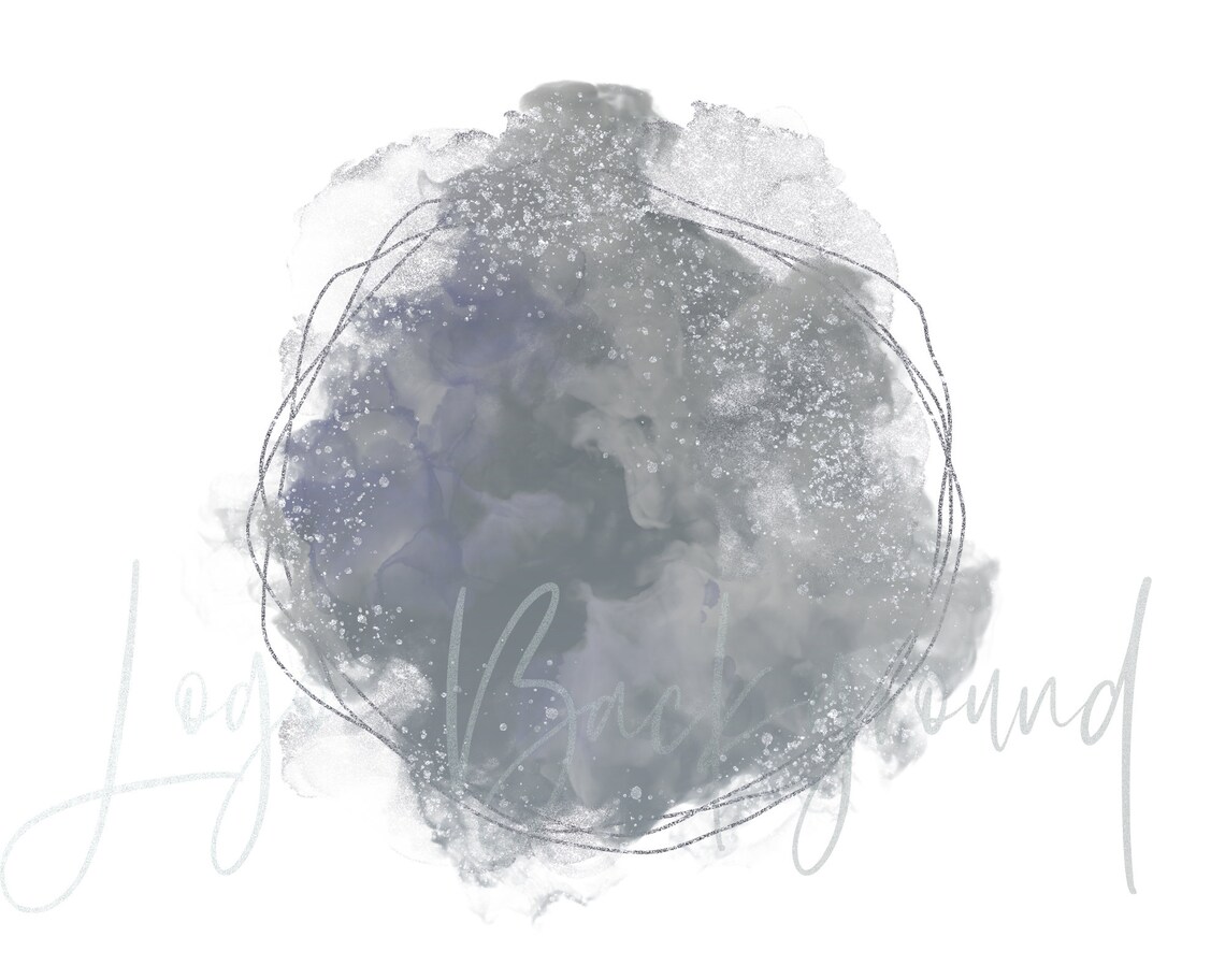 Logo Background Png Grey Brush Stroke Png Grey Frame - Etsy