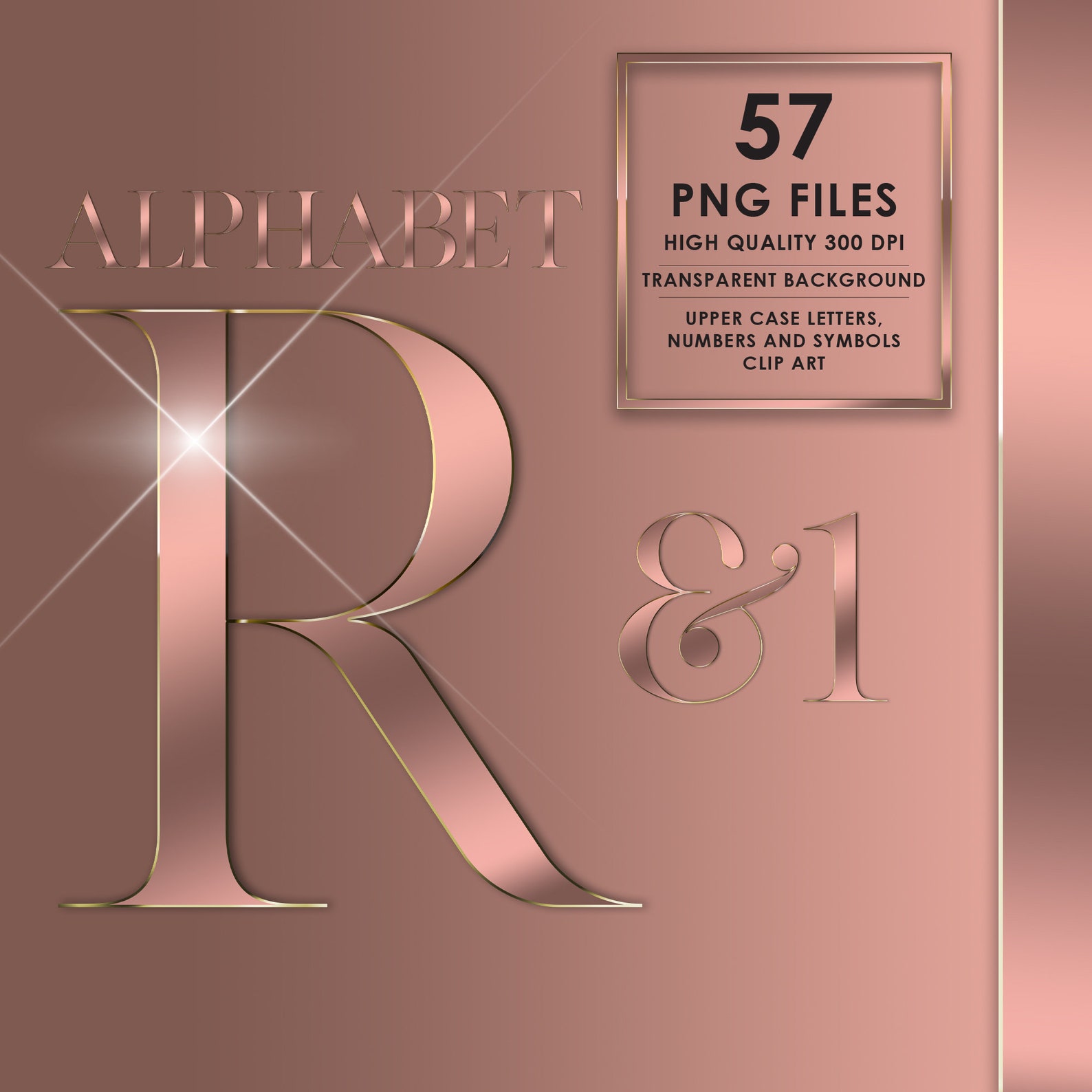 Rose Gold Alphabet PNG Clipart, Rosegold Metallic Alphabet, Glam ...