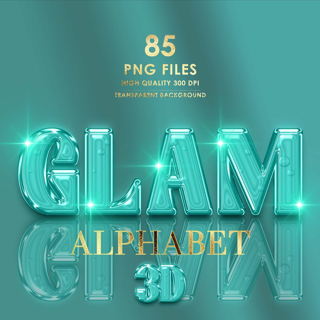 Turquoise Alphabet Png Clip Art, Blue Foil Alphabet Png, Glitter Chrome ...
