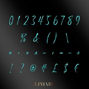 Teal Alphabet Png Clip Art, Turquoise Alphabet, Blue Chrome Letters Png ...