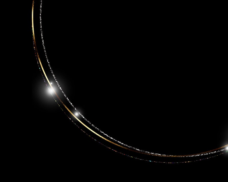 Gold and Silver Ring Circle, Logo Background Png, Metallic Clipart ...