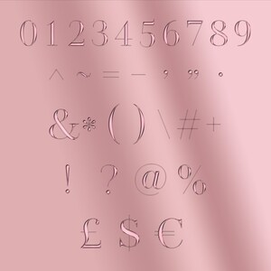 Pink Chrome Alphabet PNG, Rose Gold Chrome Letters, Glam Alphabet ...
