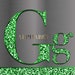 Glitter Alphabet Png, Glitter Chunky Green Alphabet Clip Art, Sparkle ...