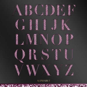 Glitter Purple Alphabet Png, Chunky Glitter Alphabet Clip Art, Lilac ...