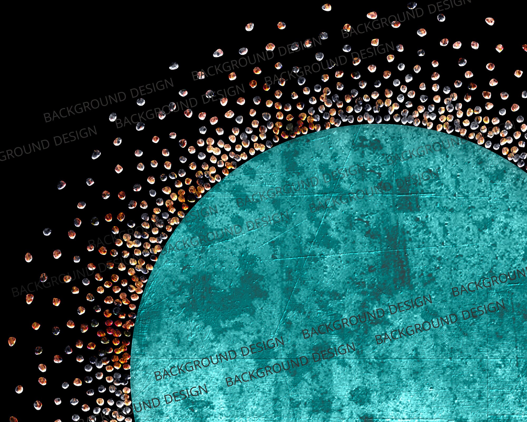 Rustic Blue Circle Png Logo Background Gold and Turquoise - Etsy