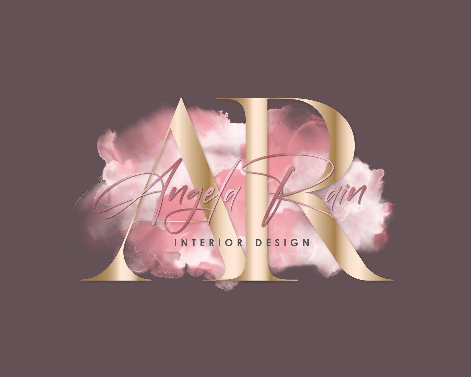 Rose Gold Logo Premade Logo Design Beauty Logo Text Logo | Etsy