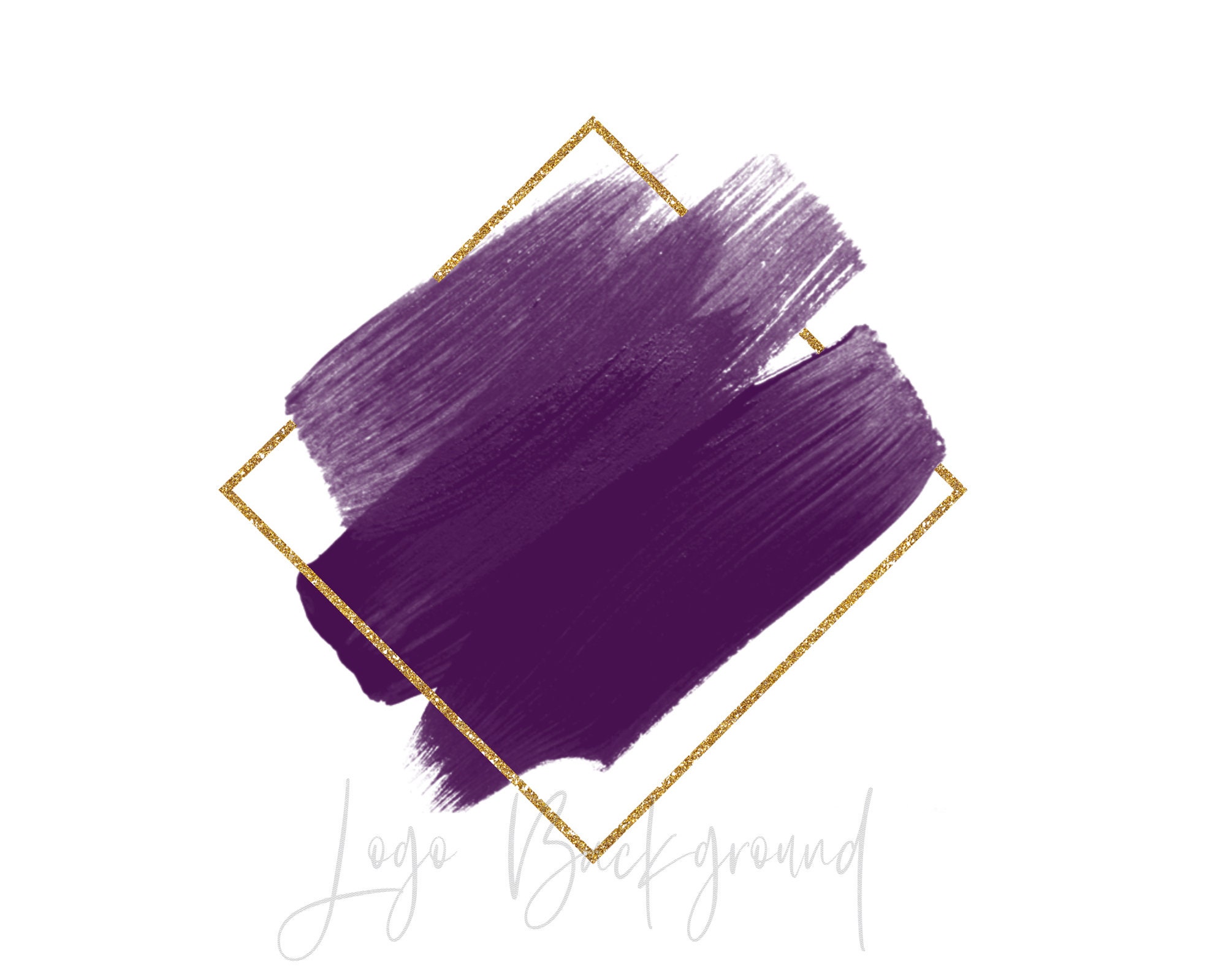 Logo Background Png Purple Brush Stroke Png Glitter Purple | Etsy