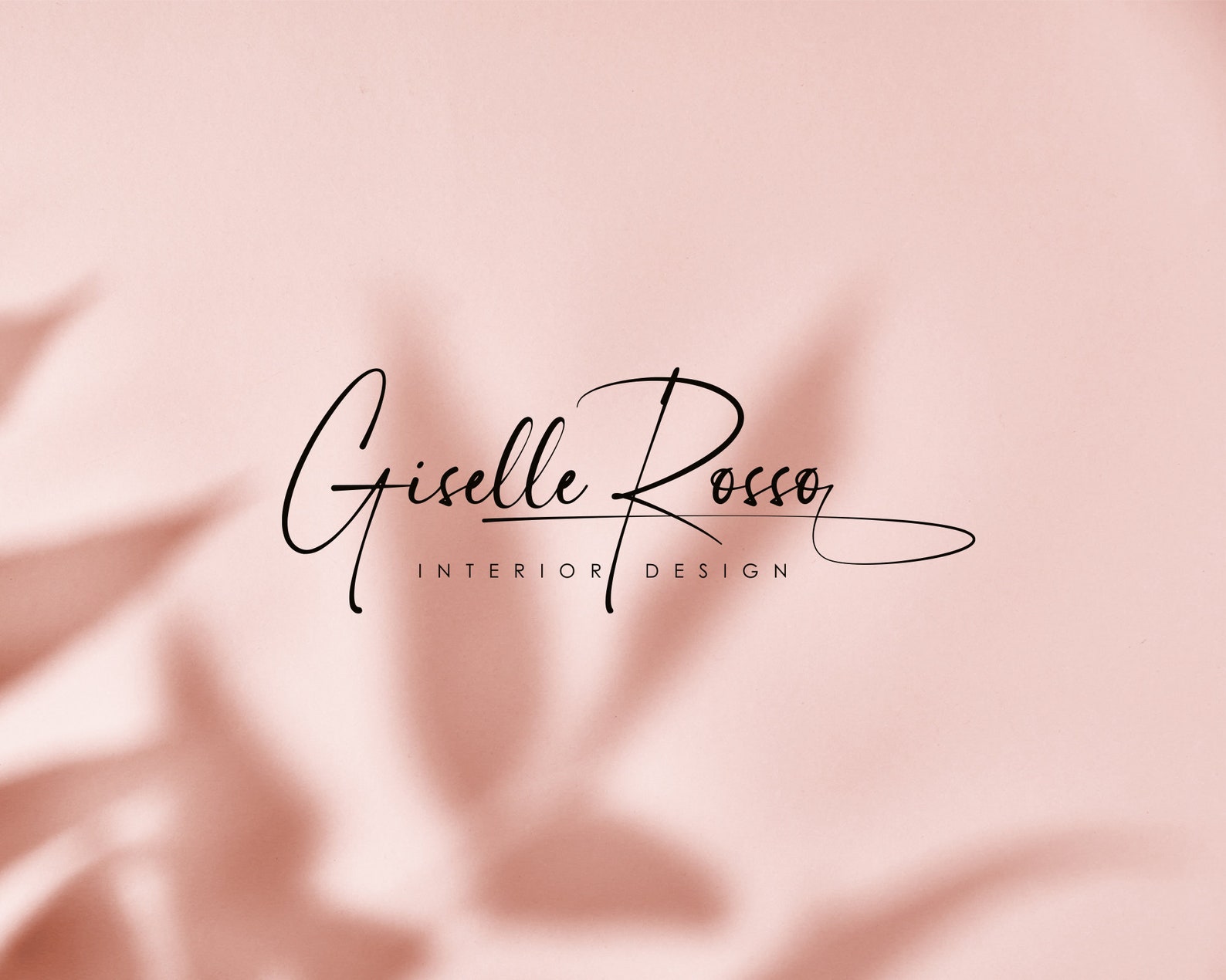 Rose Gold Logo Boutique Logo. Text Logo Premade Logo Design - Etsy