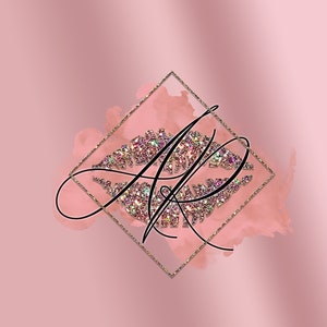 Pink Watercolour Logo, Beauty Logo. Brow Logo, Premade Logo Design ...