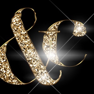 Gold Chunky Glitter Alphabet Clip Art, Gold Letters, Gold Alphabet PNG ...