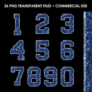 Glitter Sport Alphabet Png Clip Art, Blue and Black Glitter Alphabet ...