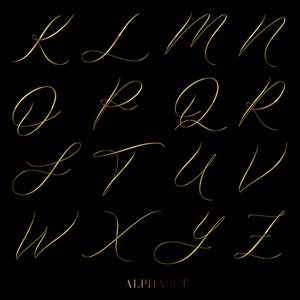 Gold Alphabet PNG, Gold Chrome Alphabet Clipart, Metallic Letters ...