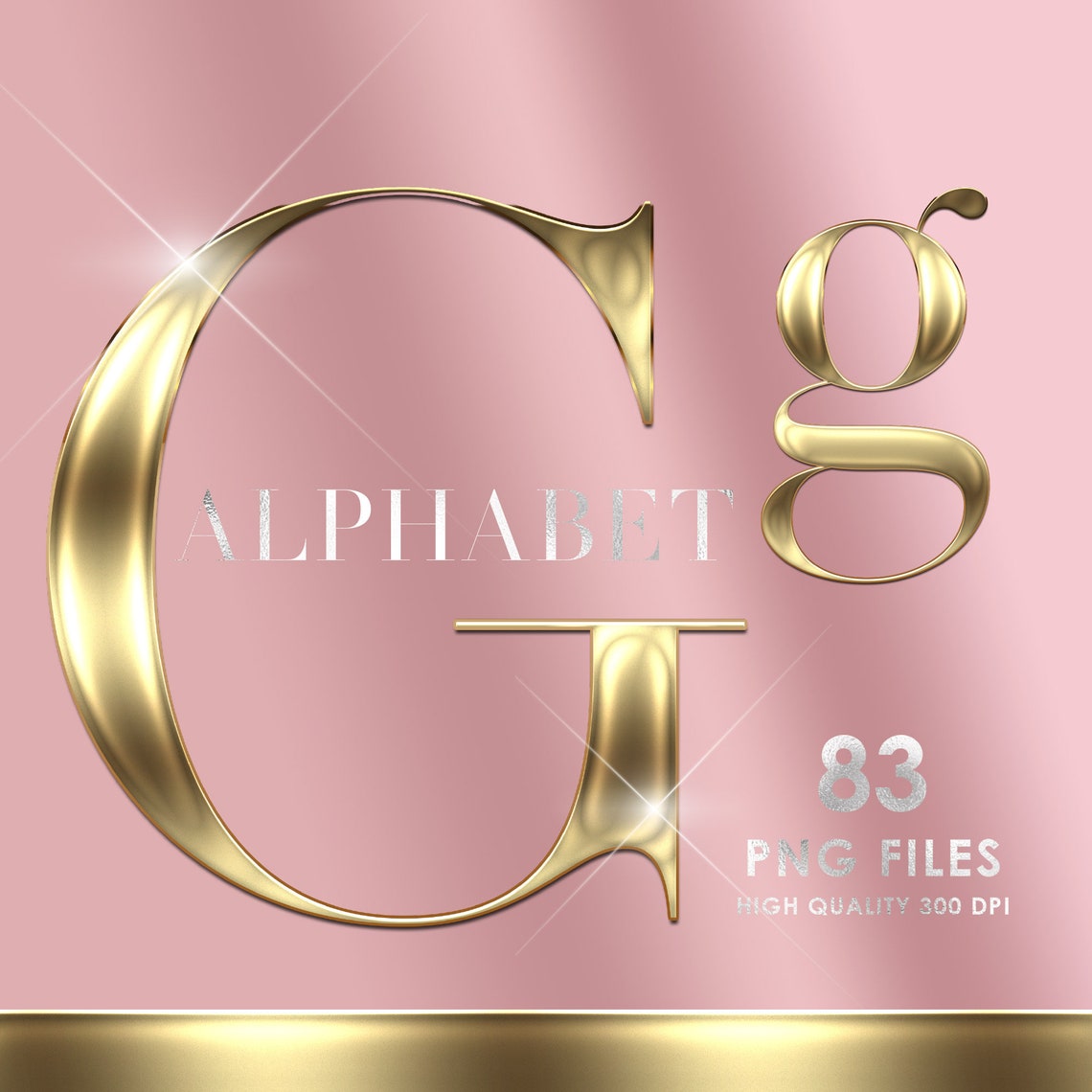 Gold Chrome Alphabet PNG Clip Art, Gold Chrome Letters Png, Glam ...