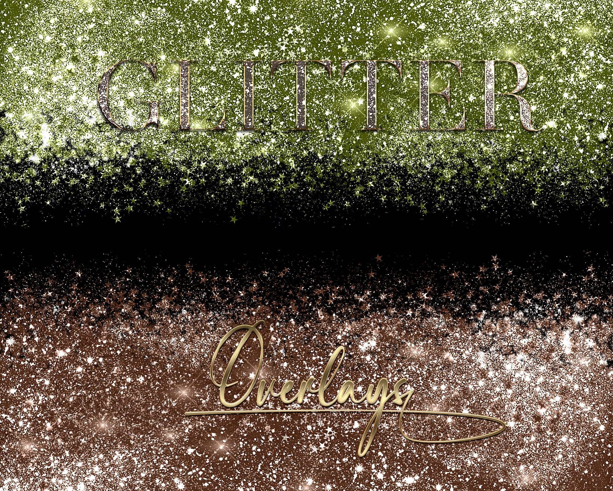 Glitter Confetti Overlays, Sparkling Glitter Borders Clipart, Magic ...