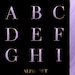Purple and Gold Alphabet PNG, Purple Letters Png, Chrome Alphabet ...