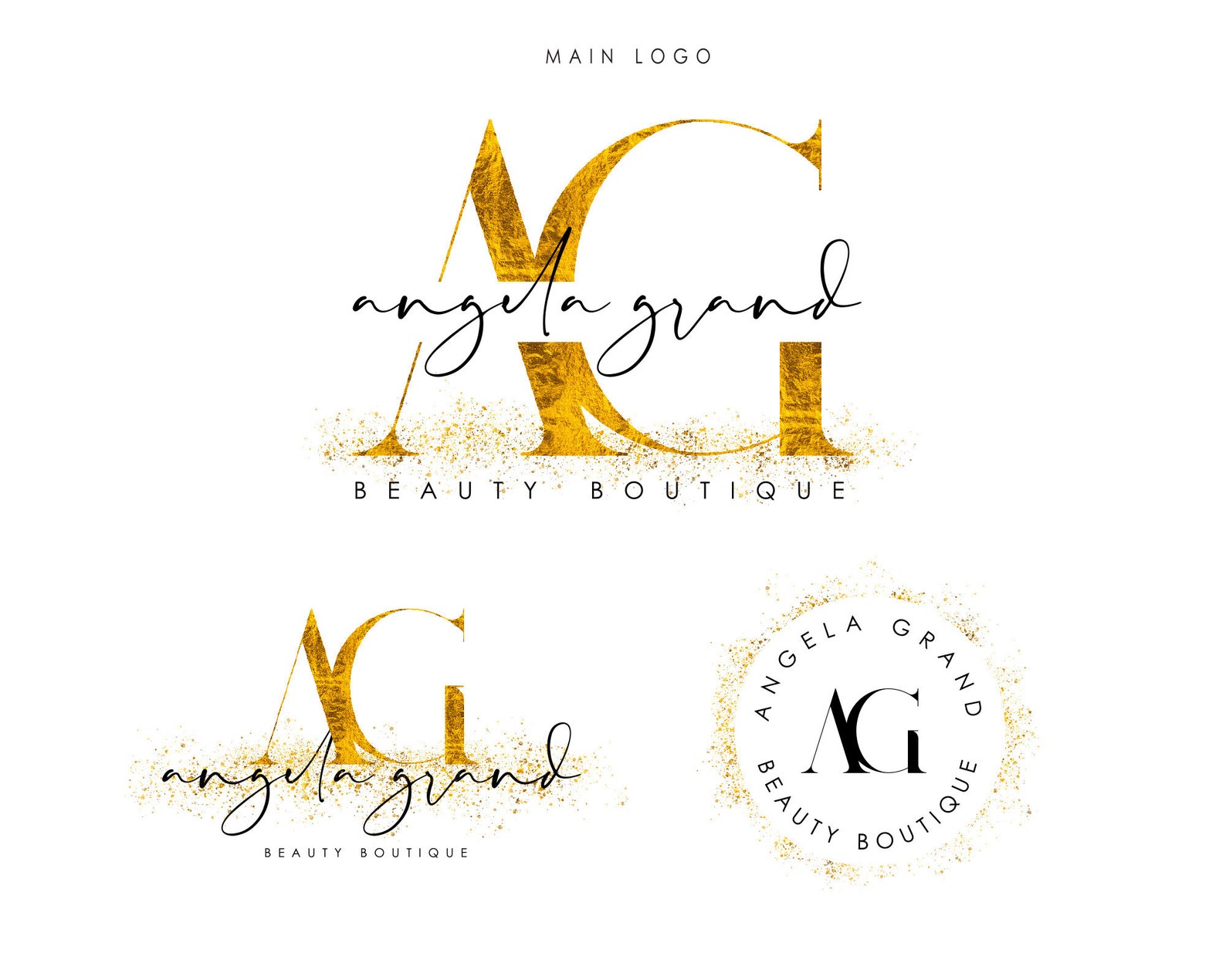 Beauty Logo Design and Branding Kit Text Logo Modern Logo - Etsy