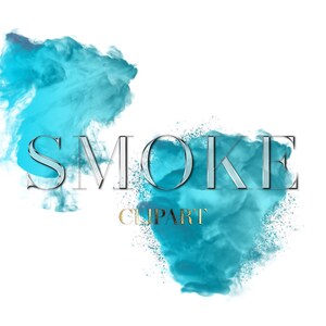 Light Blue Smoke PNG, Smoke Overlays, Cloud Overlays, Logo Background ...