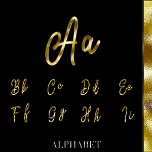 Gold Foil Alphabet Png Clipart, Gold Chrome Letters, Gold Alphabet PNG ...
