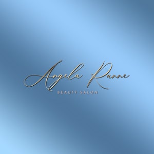 Blue Beauty Logo. Cosmetic Logo, Boutique Logo, Brow Logo, Premade Logo ...