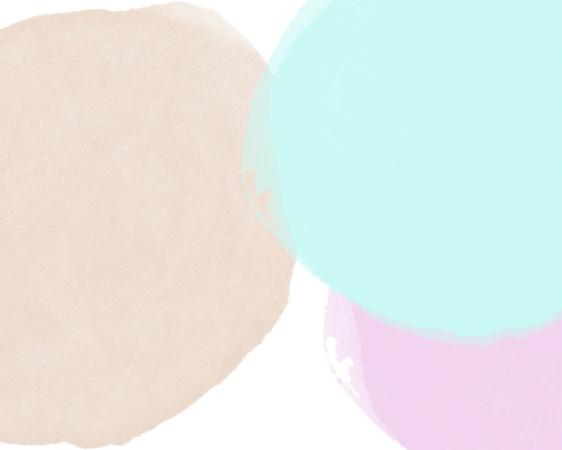 Pastel Watercolor Clipart, Watercolor Circles Clipart, Logo Background ...