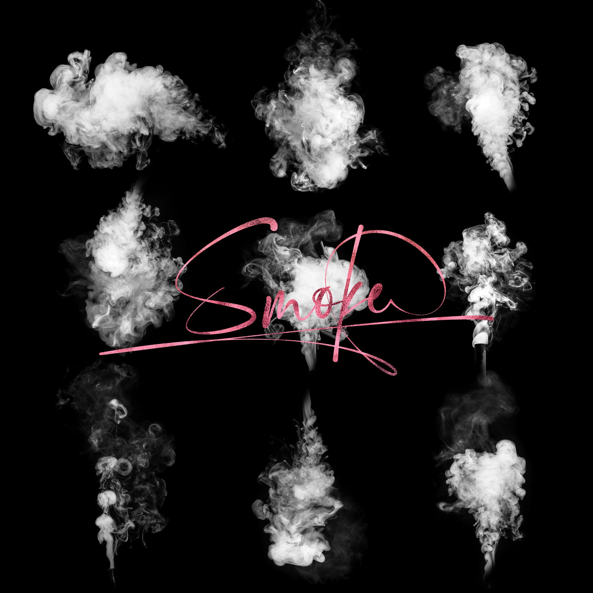 White Smoke Overlays, Realistic Smoke PNG, Photo Effects, Photo ...