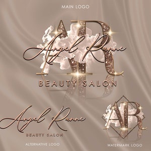 Glitter Beauty Logo, Sparkle Logo, Salon Logo, Hair Logo, Luxury Logo ...