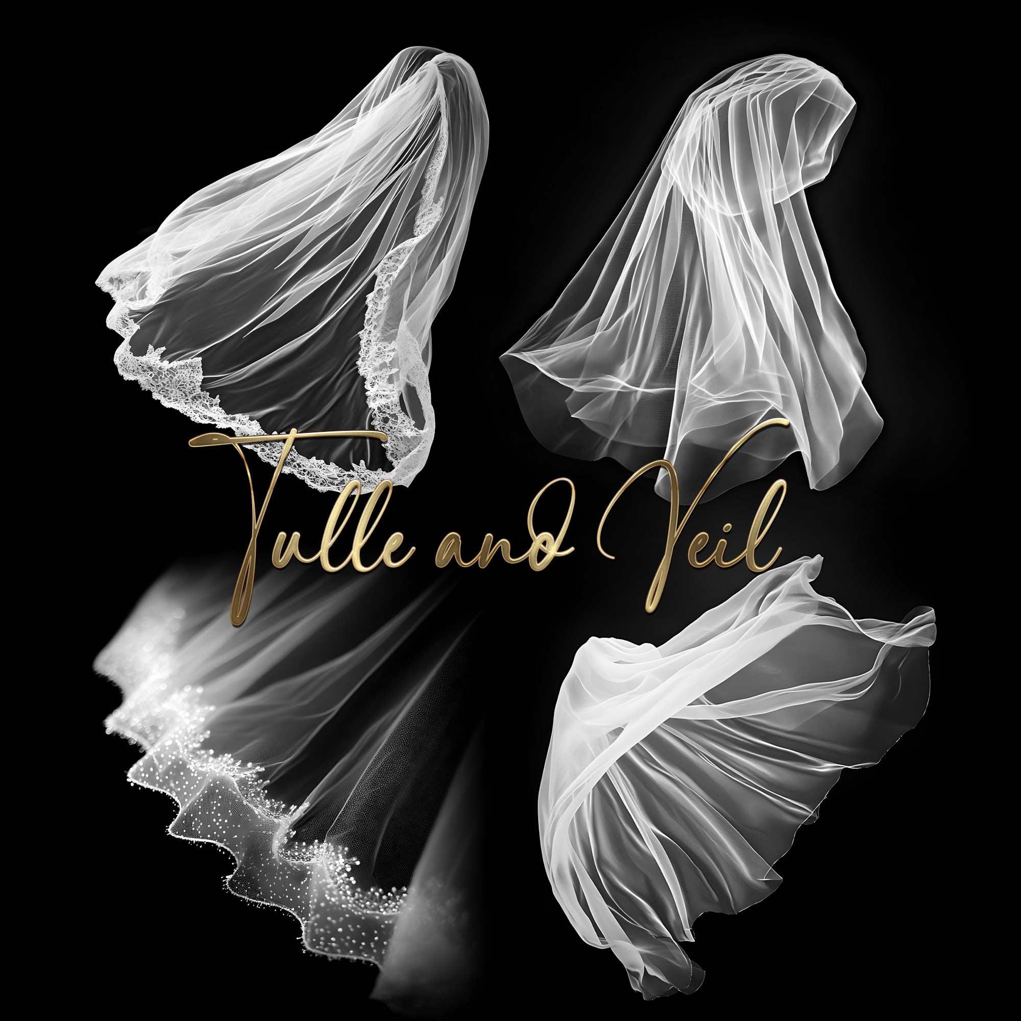Wedding Veil Photo Overlays Png, Bridal Veil Effect, Flowing White Veil ...