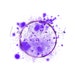 Purple Logo Background Png, Purple Confetti, Watercolor, Glitter Frame ...