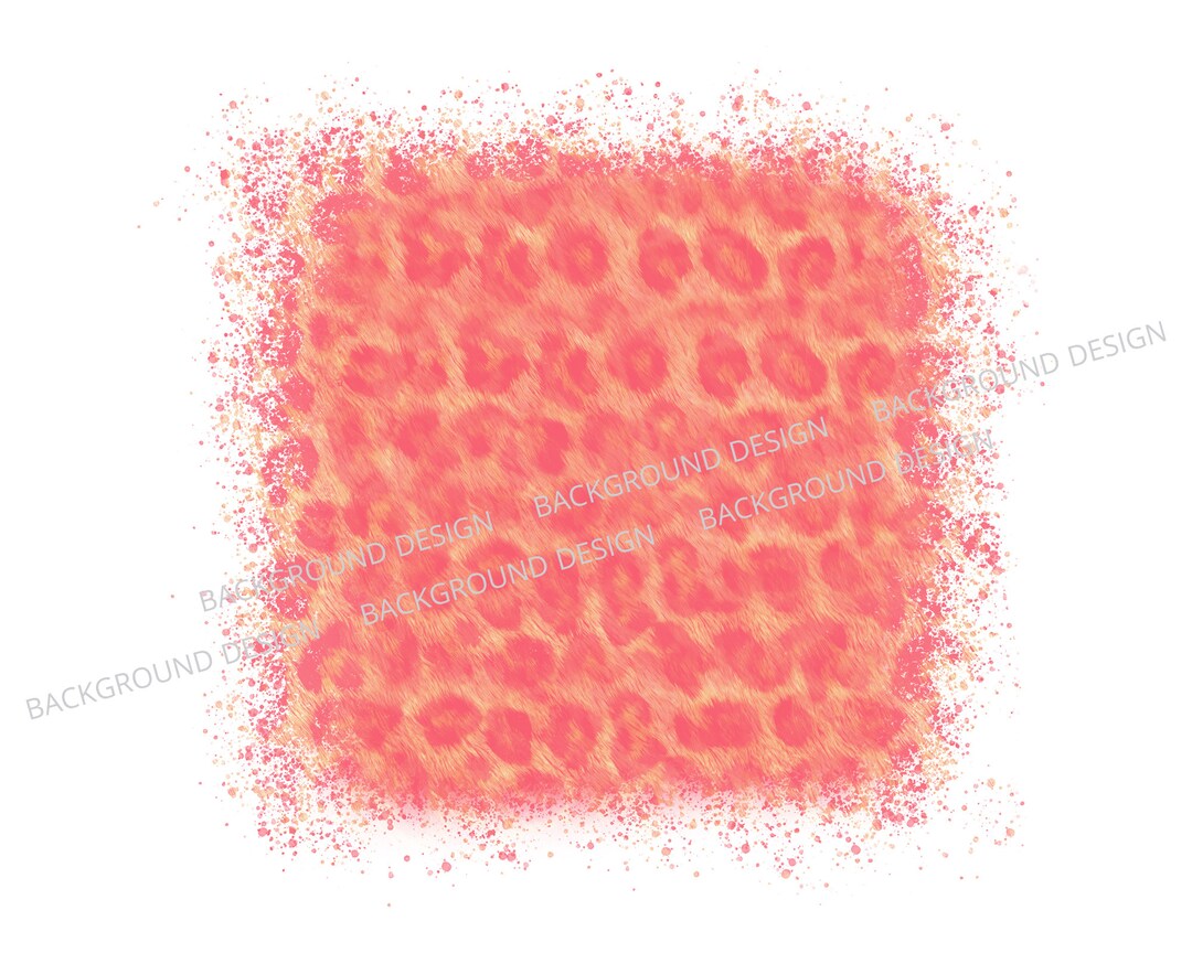 Distressed Leopard Frame Png, Pink Leopard Background, Pink Logo ...