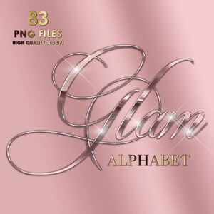 Rose Gold Alphabet Png Clip Art, Pink Alphabet PNG, Rose Gold Foil ...