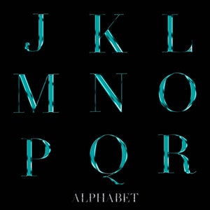 Teal Chrome Alphabet PNG Clip Art, Blue Chrome Letters Png, Glitter ...