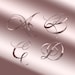 Chrome Cursive Alphabet Clipart, Rose Gold Alphabet PNG, Glitter, Foil ...