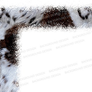 Distressed Cowhide Frame PNG, Cow Print Frame, Distressed Cowhide ...