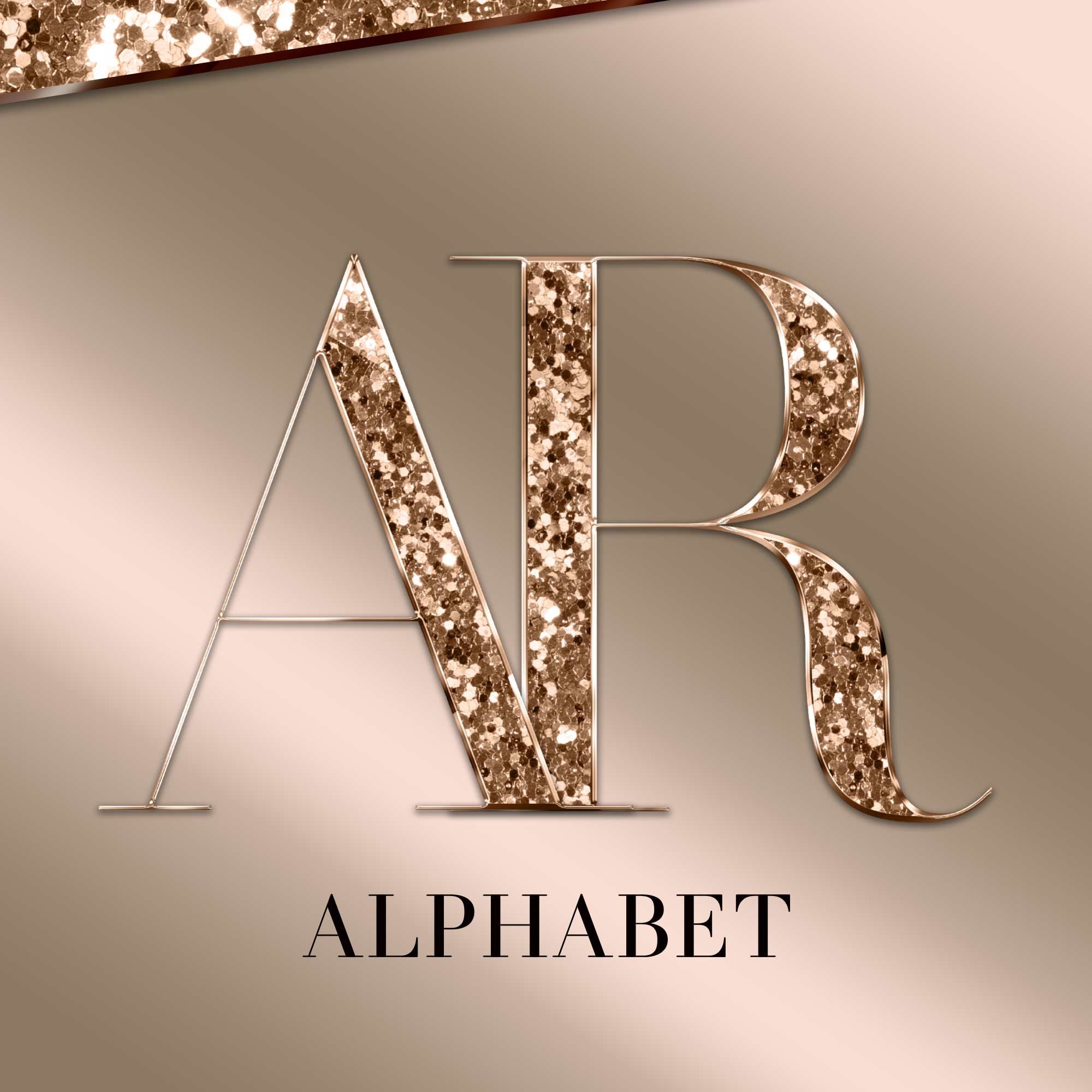 Glitter Gold Alphabet Clip Art, Luxury Letters, Glam Alphabet PNG, Gold ...