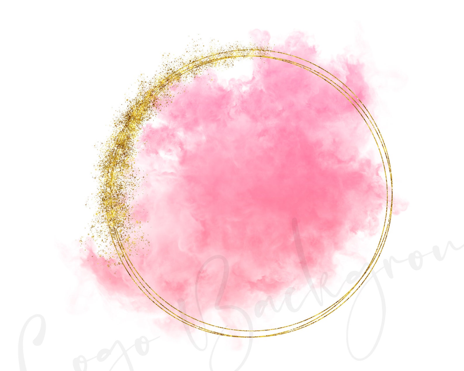 Logo Background Png, Pink Brush Stroke Png, Pink Circle Frame ...