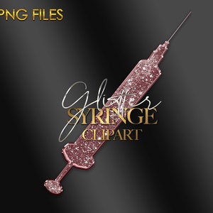 Syringe PNG Clipart, Glam Syringe, Glitter Syringe Needle Png, Lip ...