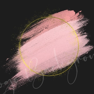 Logo Background Png, Pink Brush Stroke Png, Glitter Pink Frame, Pink ...