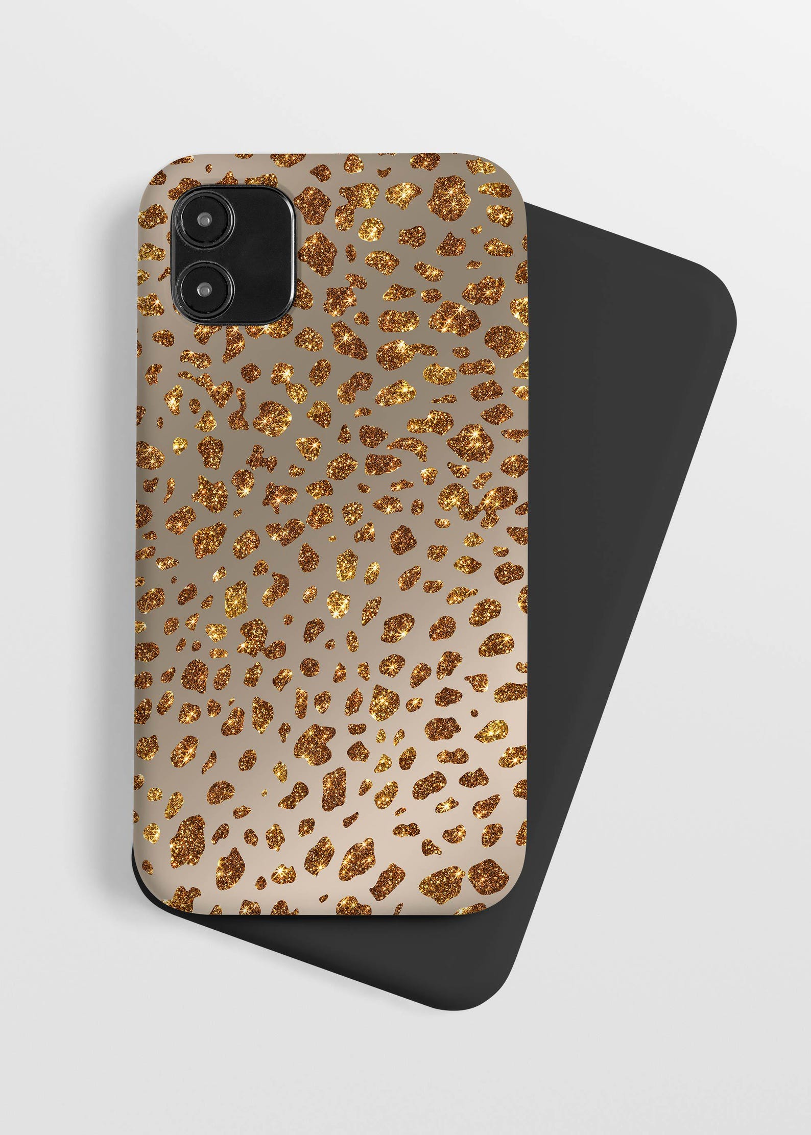 Gold Glitter Leopard Cheetah Digital Paper Background, Sparkle Digital ...
